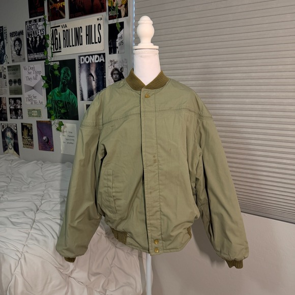 Campus | Jackets & Coats | Vintage Campus Bomber Jacket Mens Fleece ...